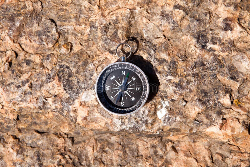 Compass on a Stone Background Stock Image - Image of compass, east ...