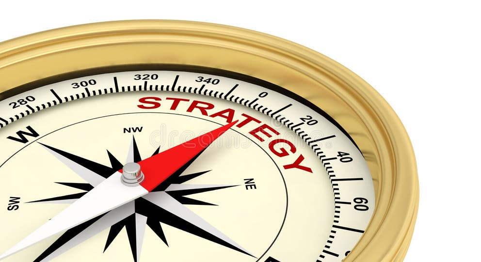 Compass Strategy Development Business Stock Photo - Image of business ...