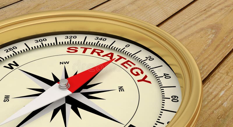Compass Strategy Development Business Stock Image - Image of evolution ...