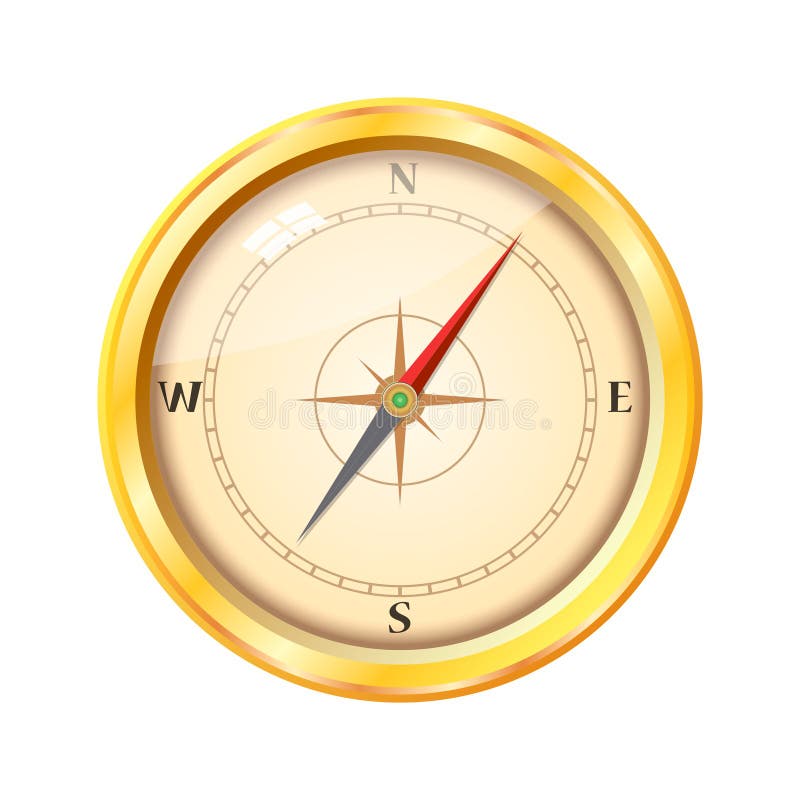 Compass Strategy stock illustration. Illustration of magnetic - 53456601