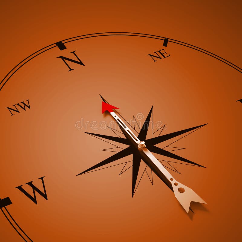 Compass Of Success Stock Illustration Illustration Of Advice 38467932