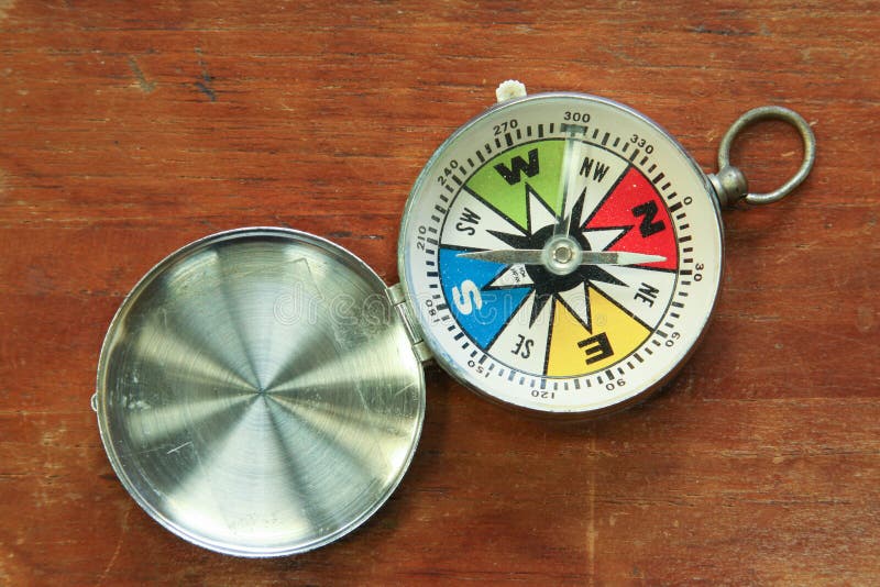 Compass on the table. stock image. Image of needle, conceptual - 52584947