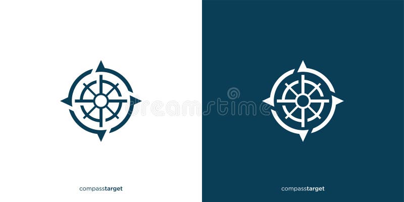 Compass Target Logo Designs. Compass and Target Symbol Stock Vector ...