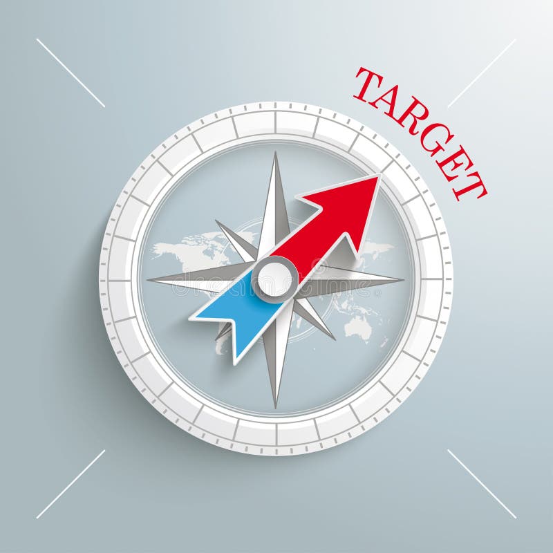 White Compass Infographic Circle Banners Stock Vector - Illustration of ...