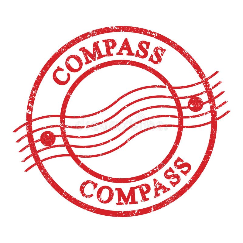 A Compass with Text and Icons - Change Stock Illustration ...