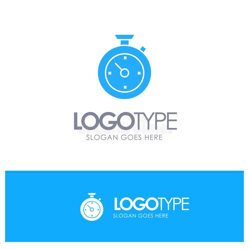 Compass, Timer, Time, Hotel Blue Logo Vector Stock Vector ...