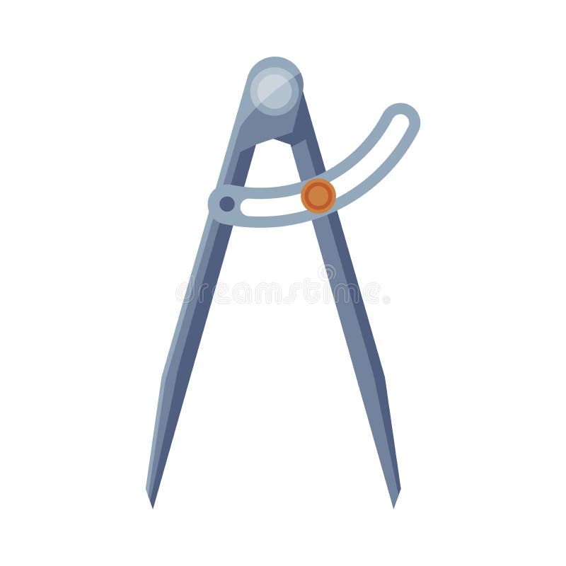 Compass Tool or Divider, Surveyor, Geodetic Engineering Instrument Flat ...