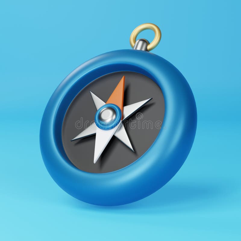 Compass, Tool for Exploration and Adventure. 3D Render Stock ...