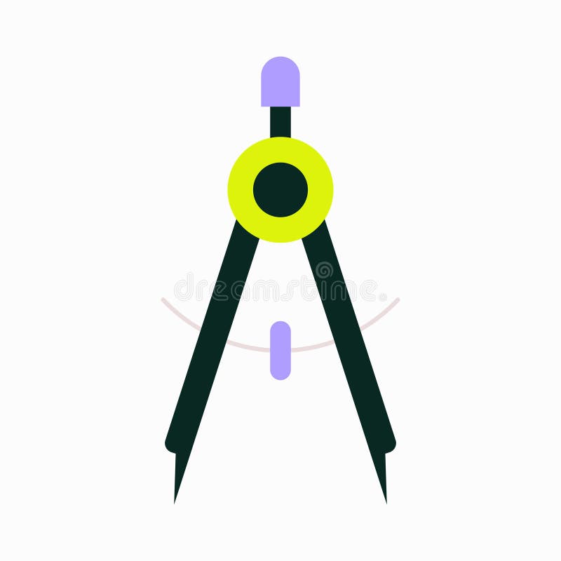 Compass Tool for Geometry and Design in Flat Vector Illustration ...