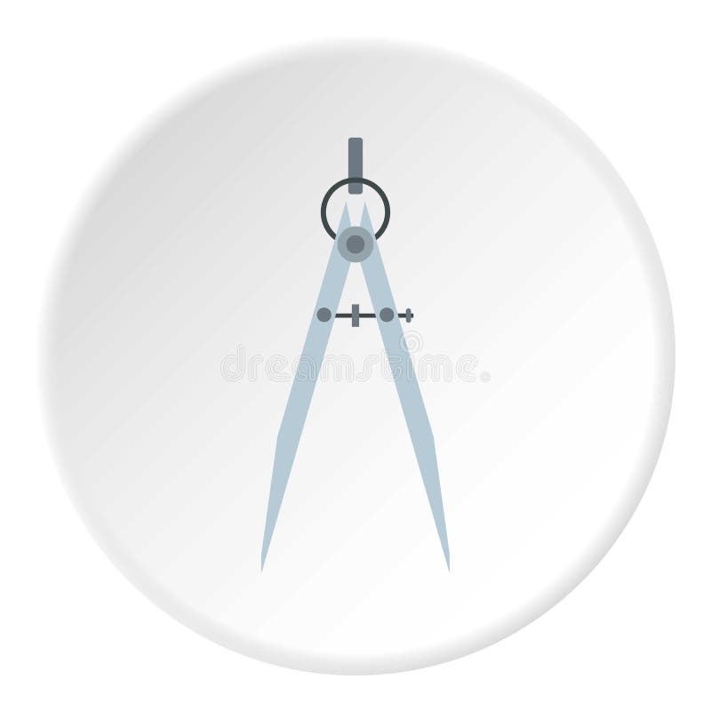 Compass tool icon circle stock vector. Illustration of architect - 95329087