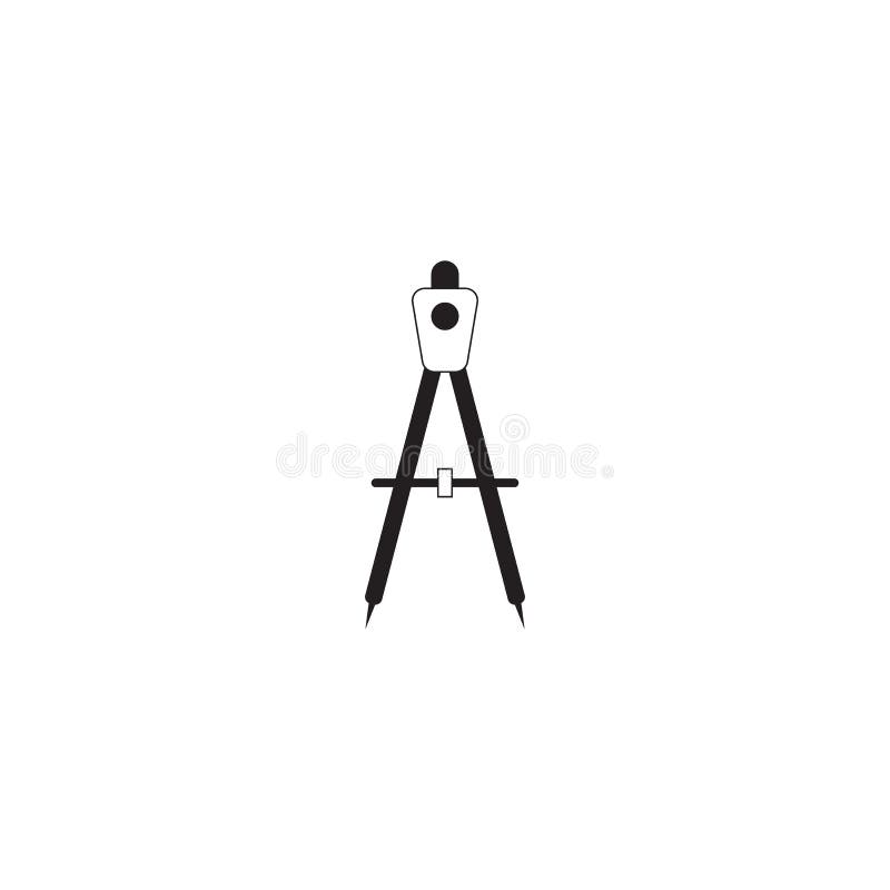 Compass Tool Icon Vector, Divider Solid Logo, Pictogram Isolated Stock ...