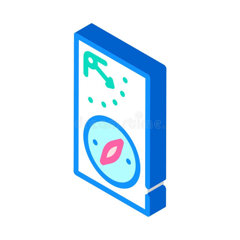 Compass Tool Isometric Icon Vector Illustration Color Stock Vector ...
