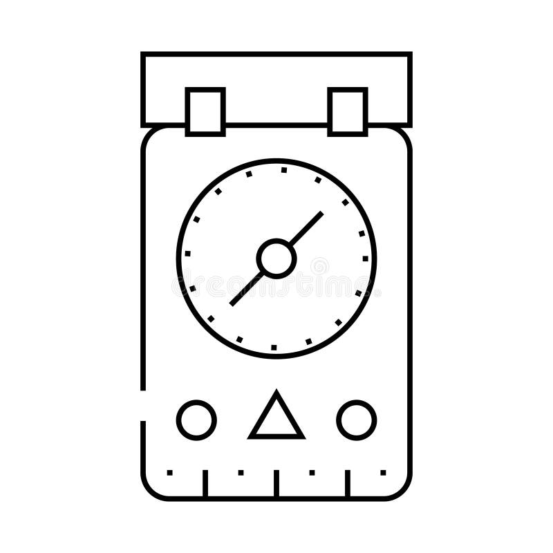 Compass Tool Icon in Isometric 3d Style Stock Vector - Illustration of ...
