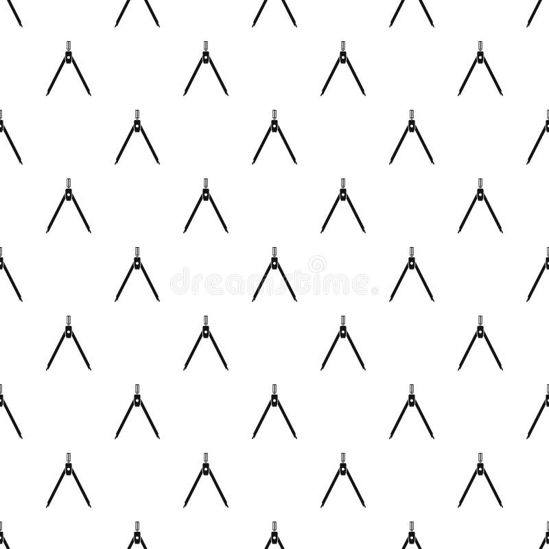 Compass Tool Pattern, Simple Style Stock Vector - Illustration of ...