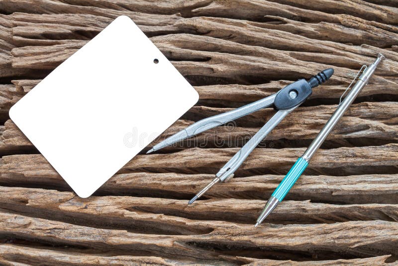 Compass tools set on wood stock image. Image of draft - 70177327