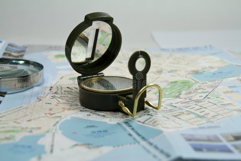 Compass travel concept stock image. Image of paper, journey - 3903525
