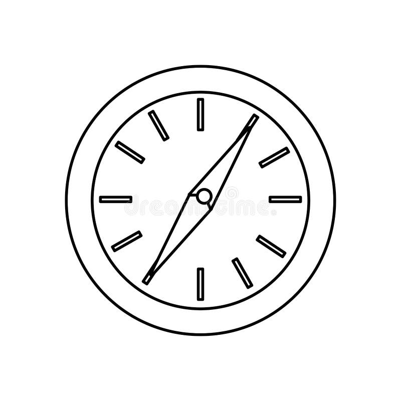 Compass travel device icon stock vector. Illustration of symbol - 81509986