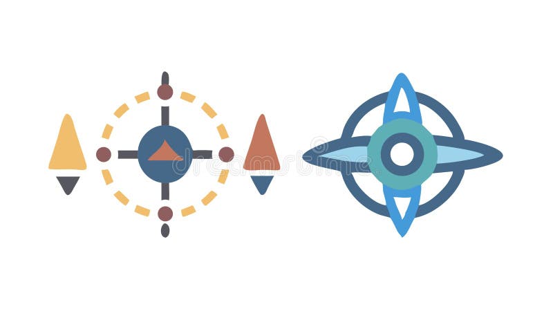 Compass Variations, Navigation, Vector Design Generative AI Stock Vector - Illustration of ...