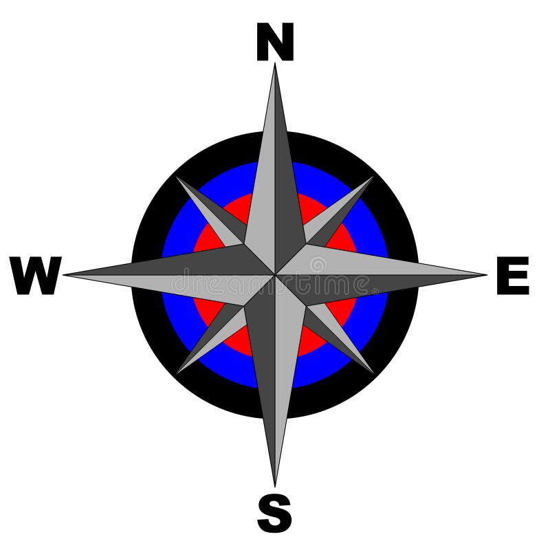 Compass (vector) stock vector. Illustration of navigation - 9587308