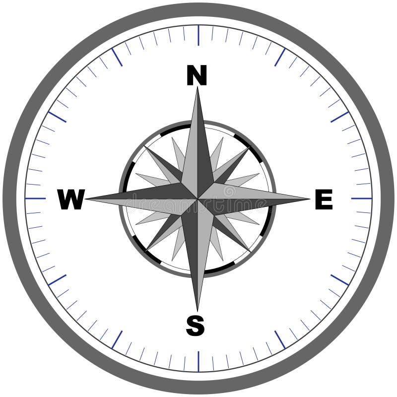Compass (vector) stock vector. Illustration of graphic - 9587319