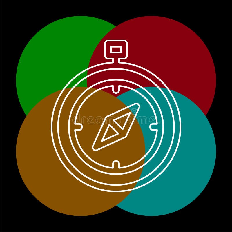 Compass vector icon stock vector. Illustration of perfect - 149325102