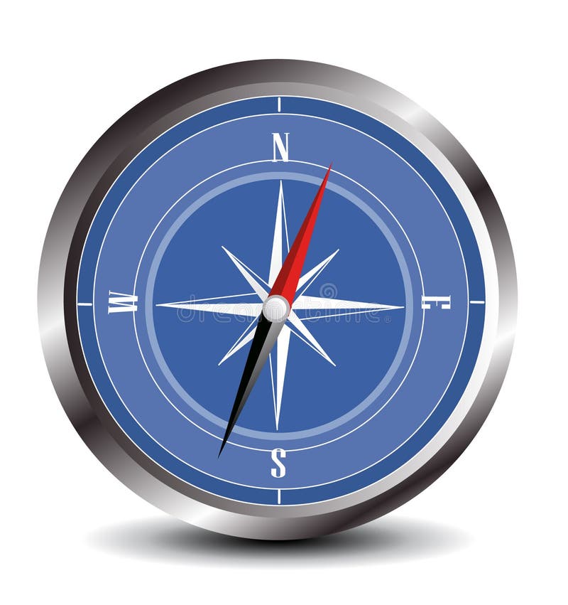 Compass stock vector. Illustration of scout, brown, discovery - 31678758