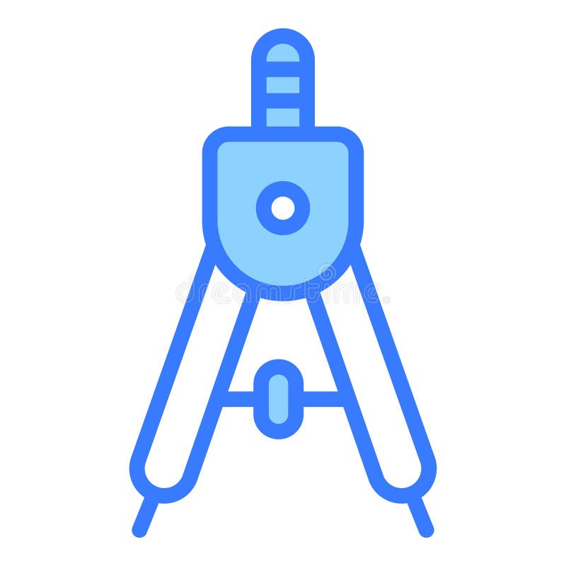 Compass Vector Line Icon, School and Education Icon Stock Vector ...