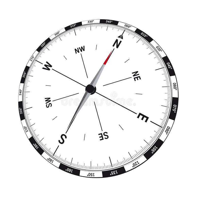 Navigation and Wind Rose Compass Set Stock Vector - Illustration of ...