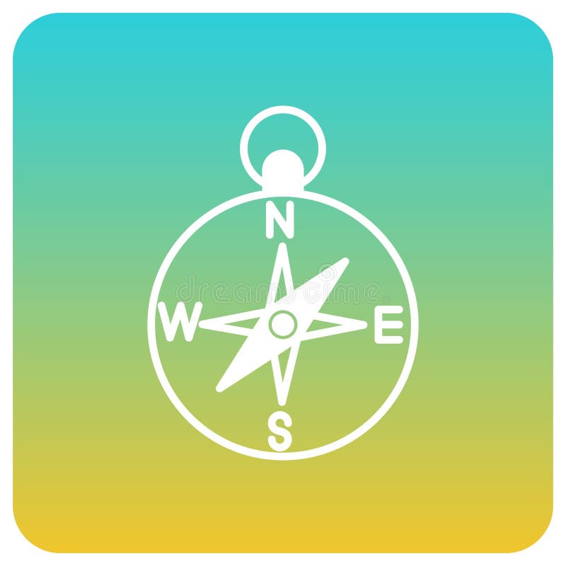 Compass Which Can Easily Edit or Modify Stock Vector - Illustration of ...
