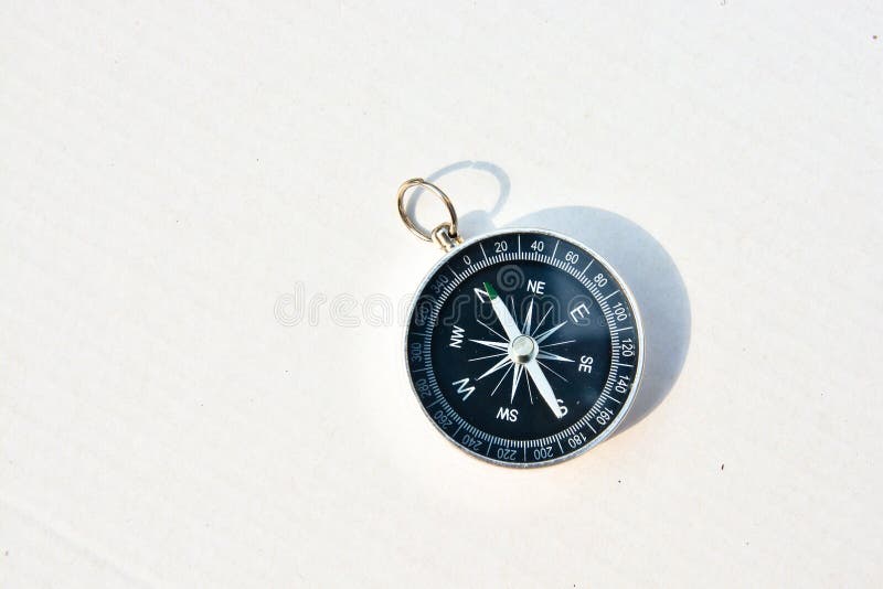 Compass on White Background Stock Image - Image of business, plan ...