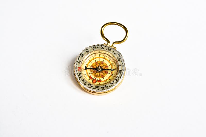 Compass on white. stock photo. Image of south, direction - 82160892