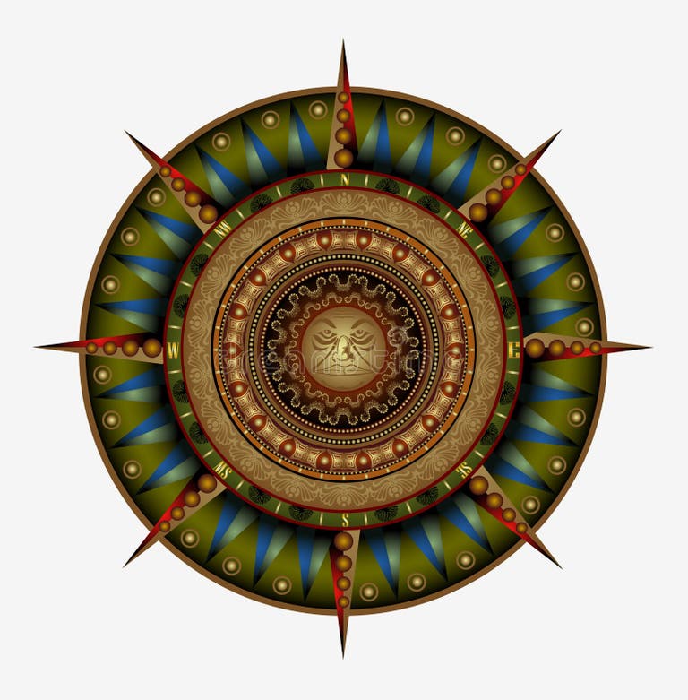 Compass Crown Stock Illustrations – 739 Compass Crown Stock ...