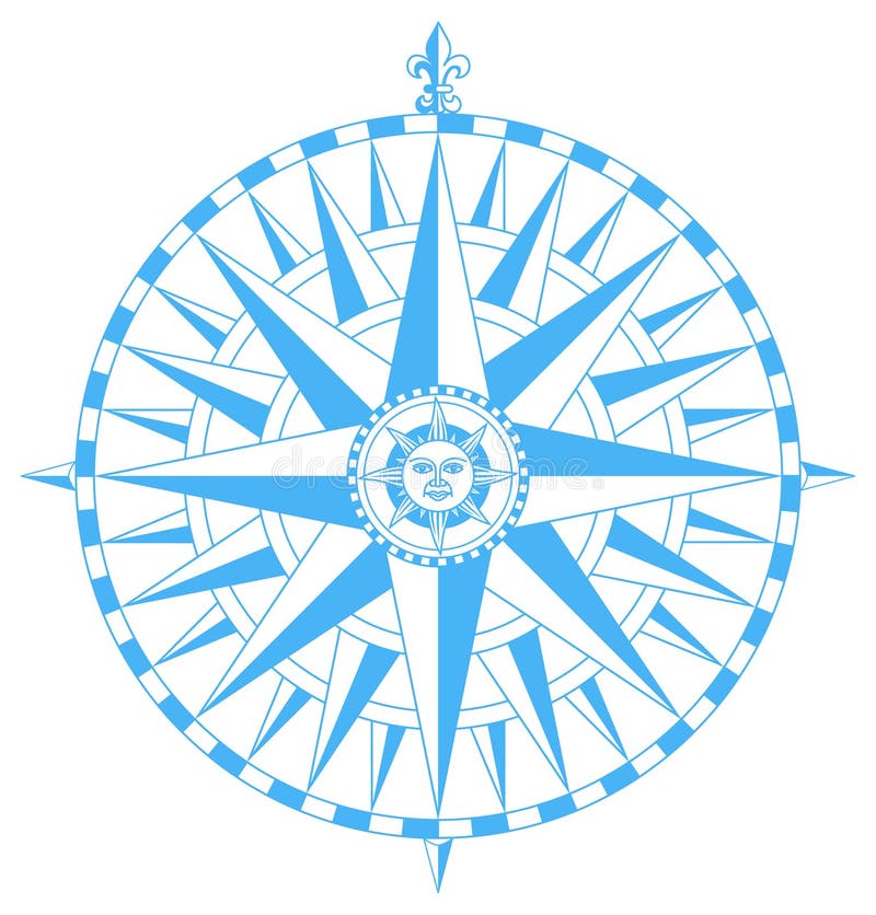 Compass wind rose vector stock vector. Illustration of obsolete - 5860007 Compass wind rose vector stock vector. Illustration of obsolete - 5860007