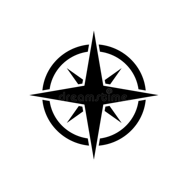 Compass, Wind Rose, World Directions Icon Stock Vector - Illustration ...