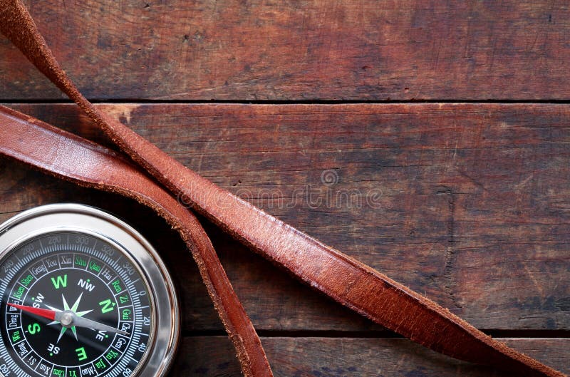 Compass on Wood stock photo. Image of shipping, tool - 63880542