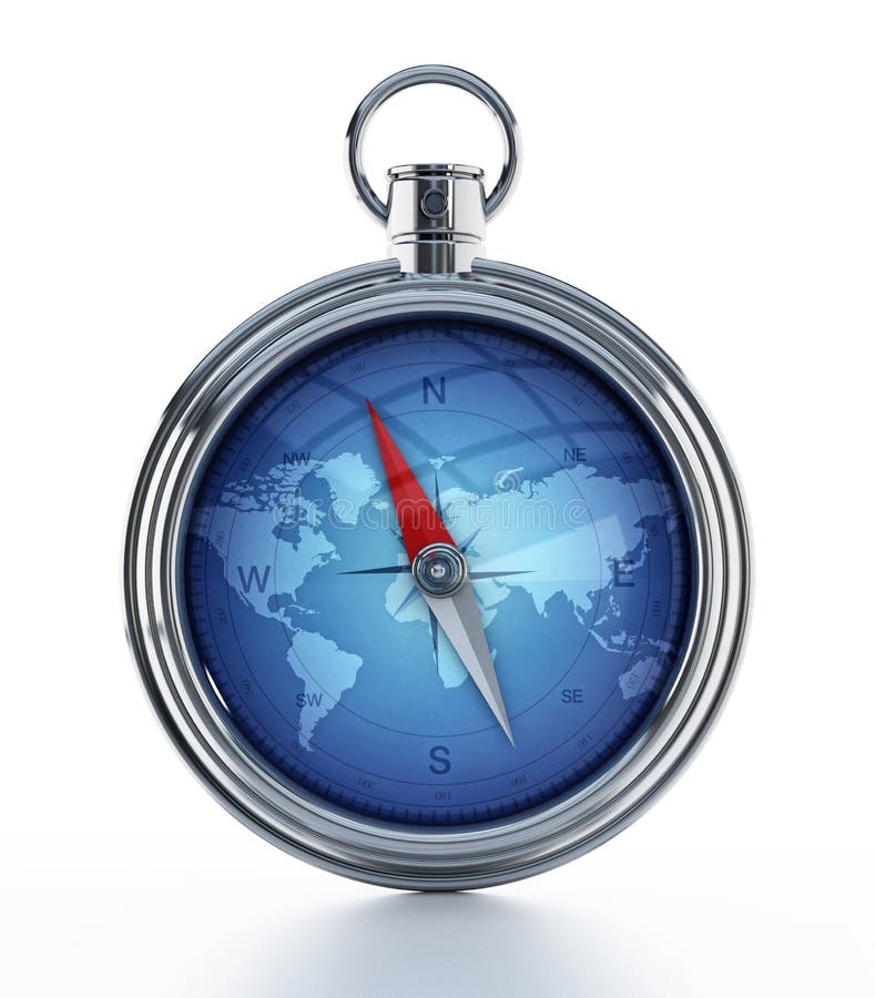 Road Map and compass stock vector. Illustration of graphic - 24548857