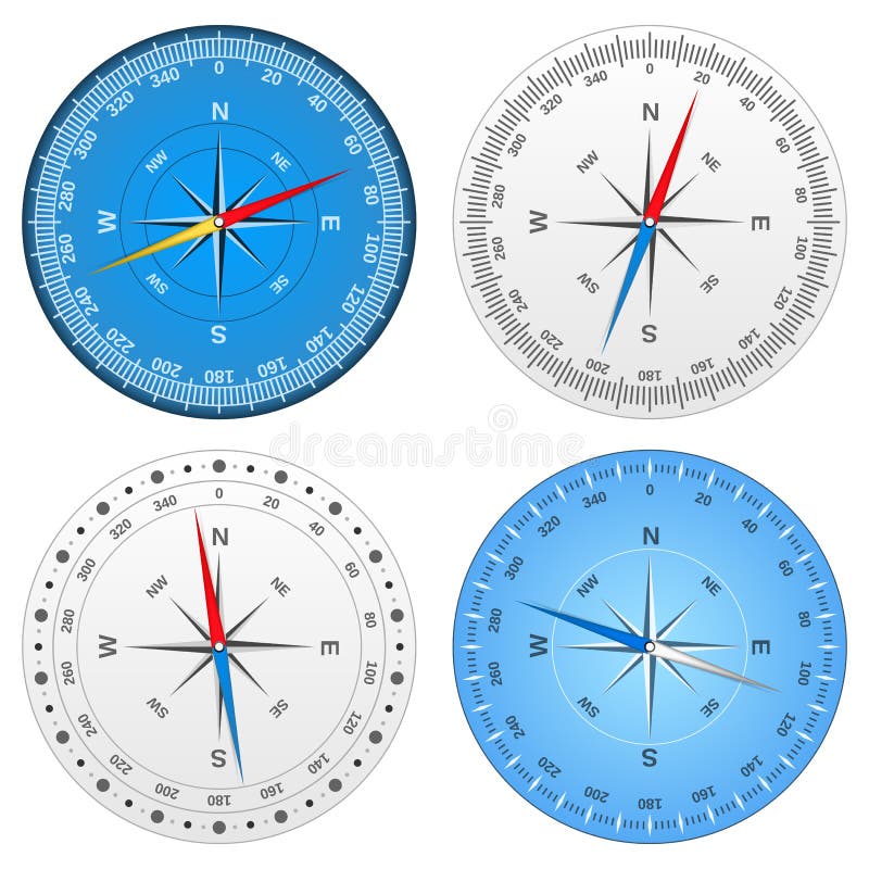 Compass and wind rose stock vector. Illustration of isolated - 12871089