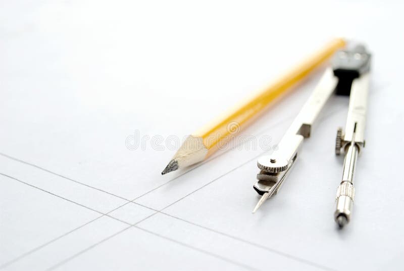 Compasses for drawing stock photo. Image of line, compasses - 26168580