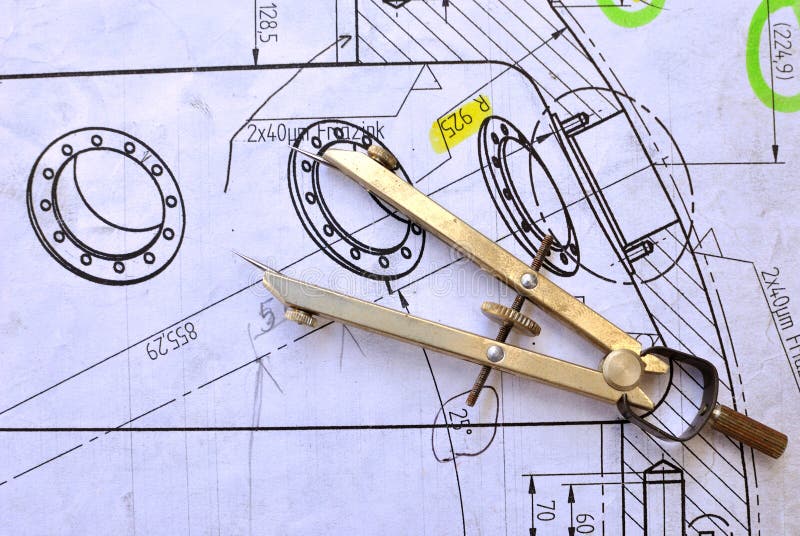 Mechanical engineering stock photo. Image of template - 13861966