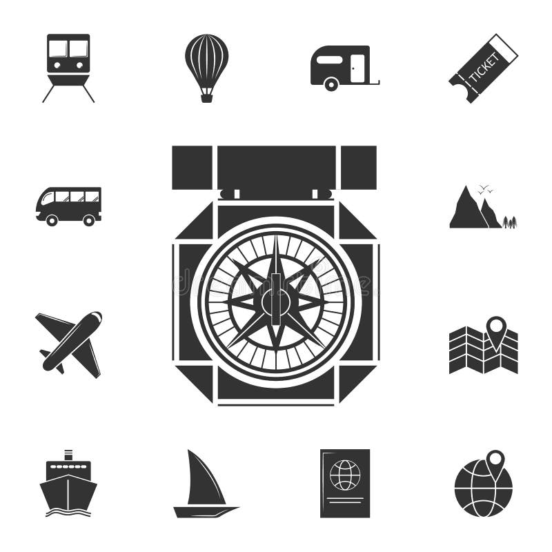 Navigation Compasses Icons Set Stock Vector Illustration Of East Design 44416642