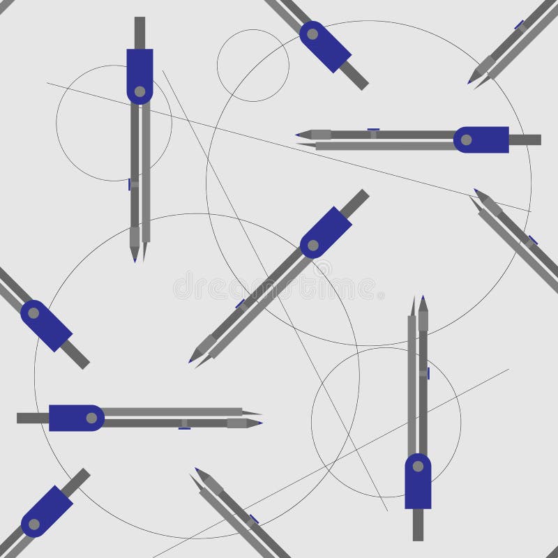 Compasses seamless pattern stock vector. Illustration of geometry ...