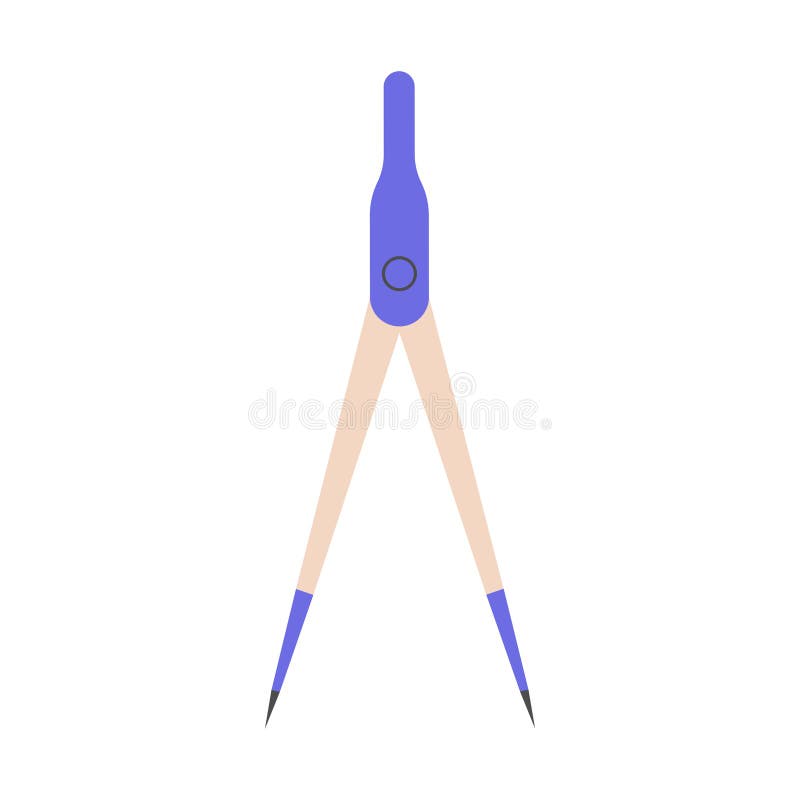 Compasses Tool for Drawing. School Supplies. Vector Illustration Stock ...