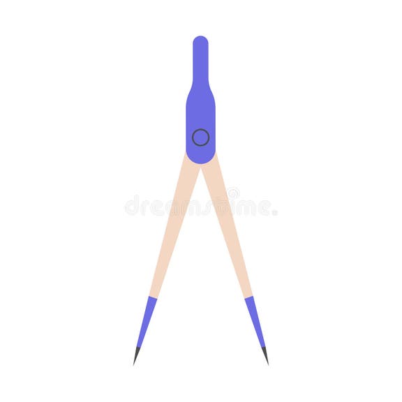 Compasses Tool for Drawing. School Supplies. Vector Illustration Stock Vector - Illustration of ...
