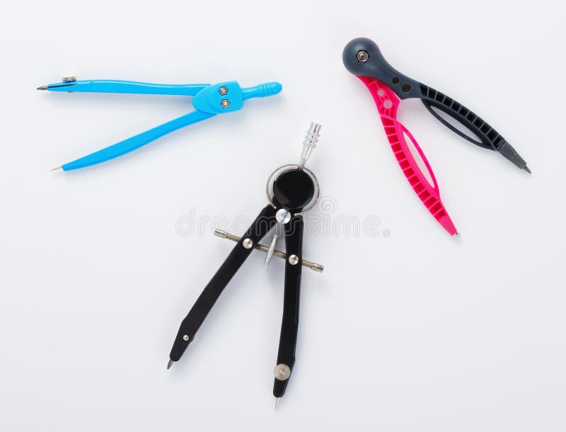 Compasses Tool at White Background Stock Image - Image of transparent ...