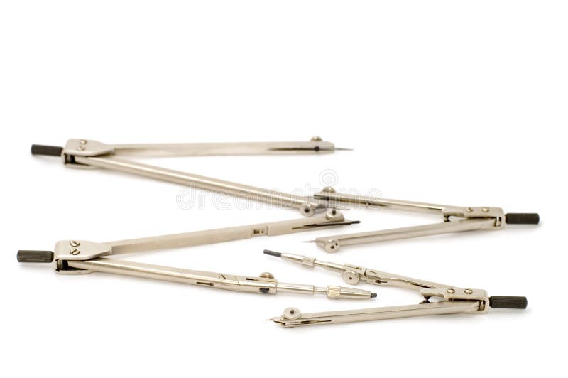 Compasses On White Picture. Image: 4286715