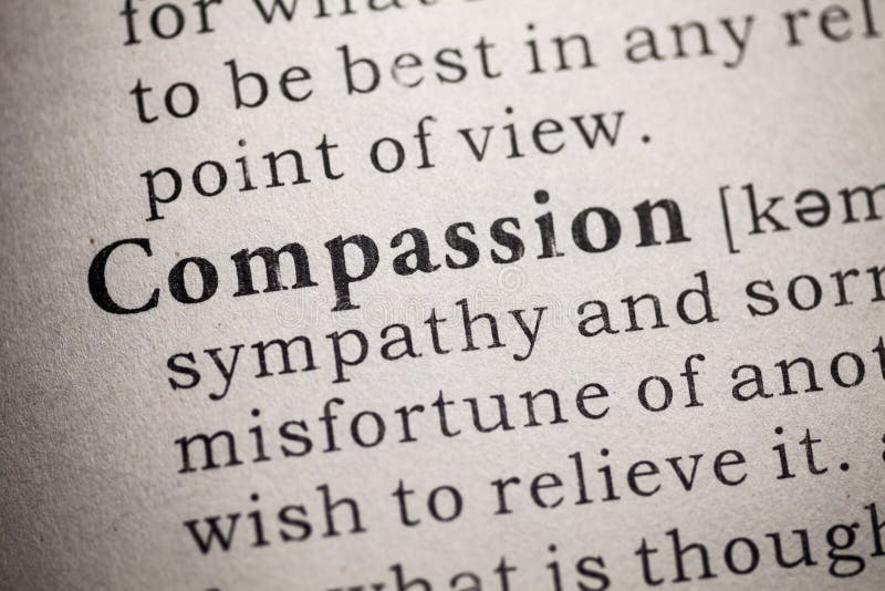 Dictionary Definition of Compassion Stock Image - Image of definition ...
