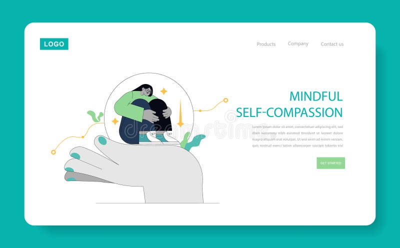 Compassion Focused Therapy. Flat Vector Stock Vector - Illustration of ...