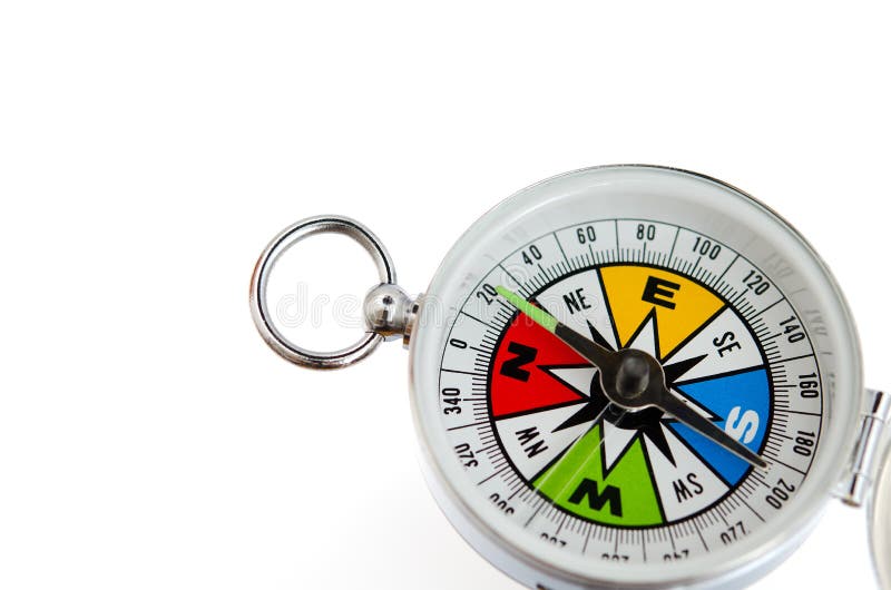 Compasso colorido imagem de stock. Imagem de norte, amarelo - 32728859