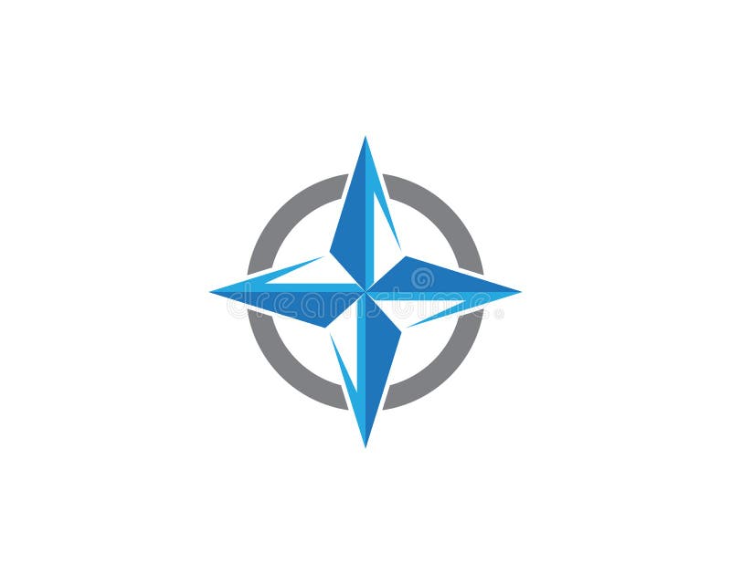Compasso Logo Template ilustração do vetor. Ilustração de liso - 102307072