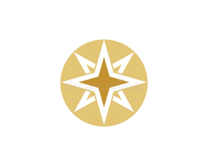 Compasso Logo Template ilustração do vetor. Ilustração de vetor - 102307167